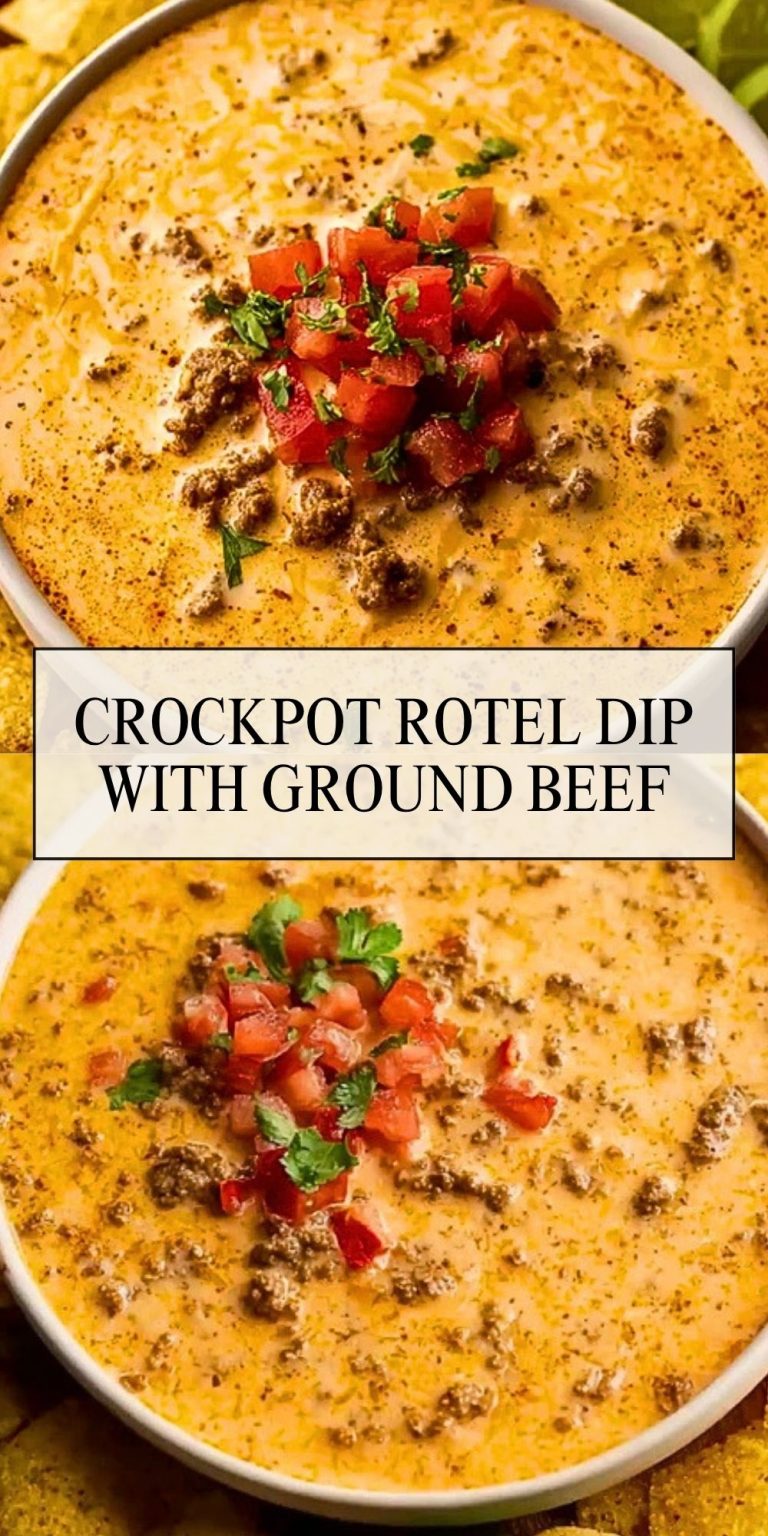 Crockpot Rotel Dip With Ground Beef