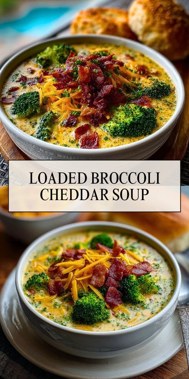 Loaded Broccoli Cheddar Soup